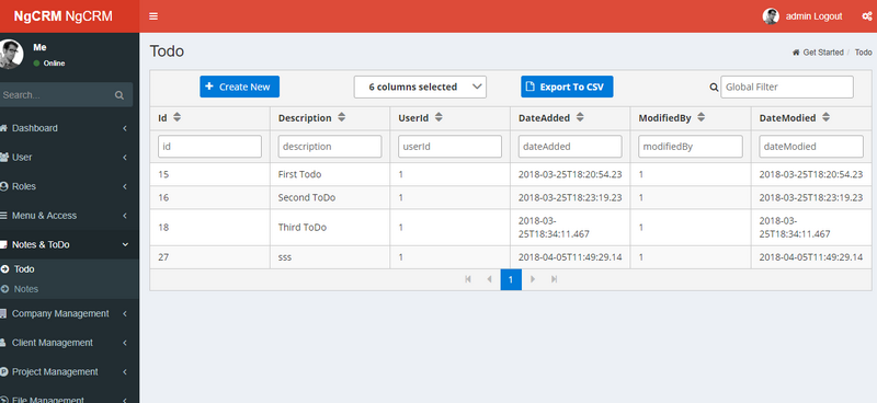 NgCRM Angular 7 CRM SinglePage Boilerplate Application | .net core api ... NgCRM Angular 7 CRM SinglePage Boilerplate Application | .net core api ...